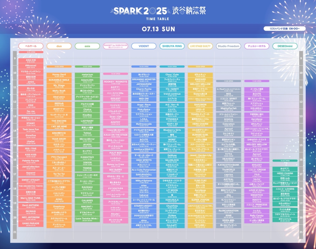 SPARK 2025 渋谷納涼祭 | #2i2公式サイト